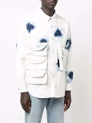 COUNTY OF MILAN Multi-pocket Denim Shirt