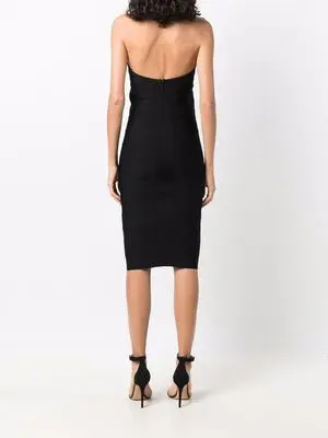 Versace Safety-pin Detail Halterneck Dress