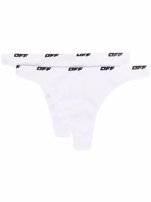 Off-White Logo-tape Detail Thongs