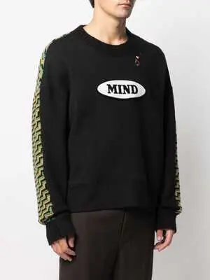 Palm Angels X Missoni Patch-detail Crew-neck Jumper