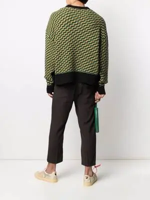 Palm Angels X Missoni Patch-detail Crew-neck Jumper