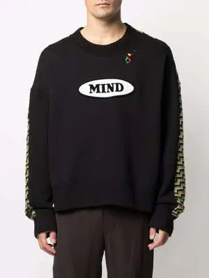 Palm Angels X Missoni Patch-detail Crew-neck Jumper