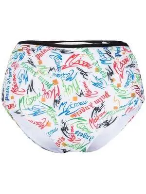 Palm Angels X Missoni Scribble-logo Bikini Bottoms