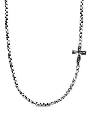 David Yurman Sideways Cross Station Necklace