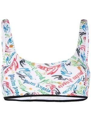 Palm Angels X Missoni Scribble Bikini Top