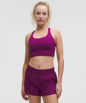 Lululemon Energy Longline Bra Chilled Grape