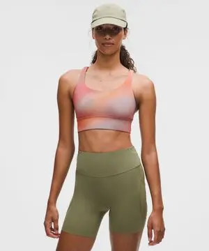 Lululemon Energy Longline Bra Chroma Drift Multi