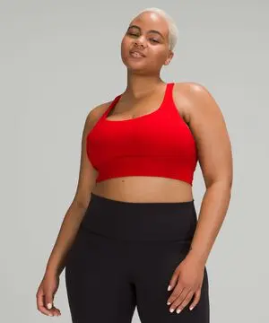 Lululemon Energy Longline Bra Dark Red