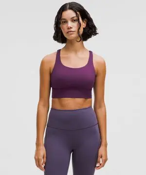 Lululemon Energy Longline Bra Dramatic Magenta