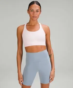 Lululemon Energy Longline Bra Flush Pink