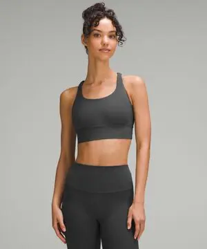 Lululemon Energy Longline Bra Graphite Grey