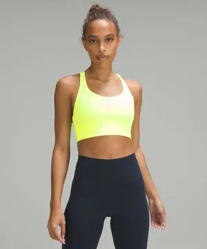 Lululemon Energy Longline Bra Highlight Yellow