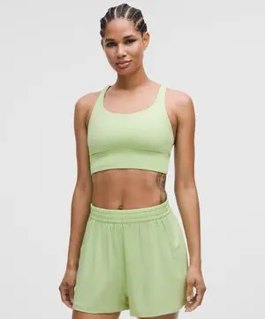 Lululemon Energy Longline Bra Lemongrass