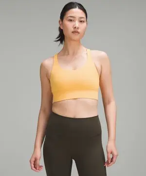 Lululemon Energy Longline Bra Mango Dream