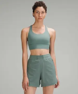 Lululemon Energy Longline Bra Medium Forest