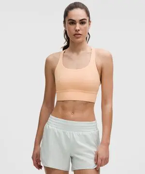 Lululemon Energy Longline Bra Rock Melon