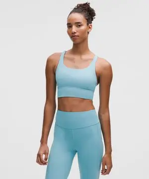 Lululemon Energy Longline Bra - Washed Blue