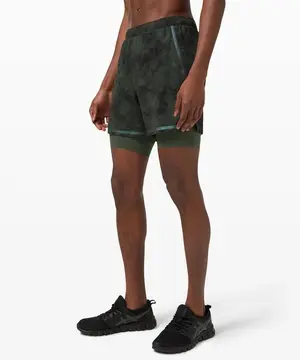 Lululemon Surge Lined Short 6" *bold Lines
