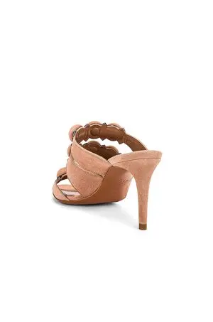Alaïa Pom Pom Studded Mules - Chair