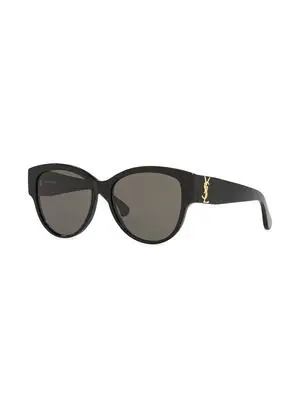Saint Laurent Cassandre Logo Sunglasses - Grey