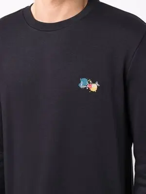 Paul Smith Splatter Print Sweatshirt - Blue