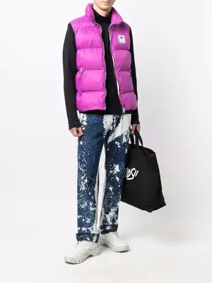 Palm Angels Logo-patch Padded Vest