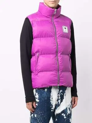 Palm Angels Logo-patch Padded Vest
