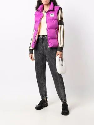Palm Angels Logo-patch Padded Vest