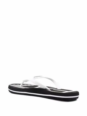 EA7 Logo-print Flat Flip Flops