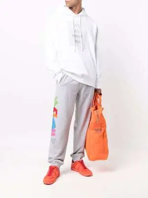 Helmut Lang 3d Logo Track Pants - Grey
