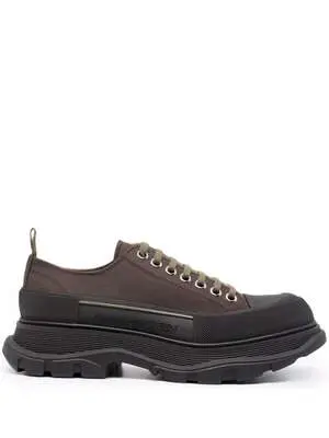 Alexander McQueen Tread Slick Lace-up Sneakers - Green