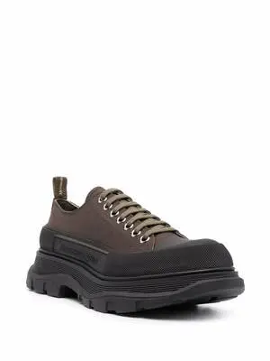 Alexander McQueen Tread Slick Lace-up Sneakers - Green