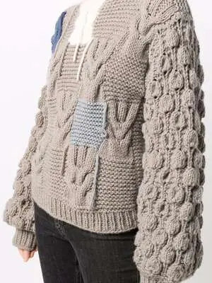 TUINCH Patchwork Cashmere Jumper