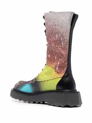 Off-White X Katsu Sponge Paint Splatter-effect Boots
