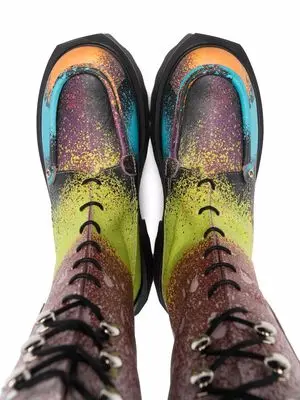 Off-White X Katsu Sponge Paint Splatter-effect Boots