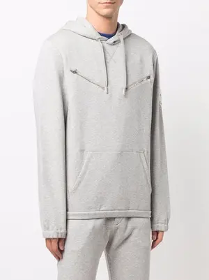 Alexander McQueen Skull-patch Zip-detail Hoodie