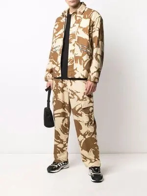 PARIA /FARZANEH Camouflage Print Cargo Trousers