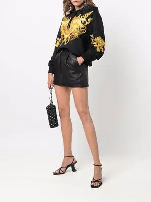 Versace Baroque-print Cotton Hoodie