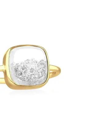 Moritz Glik 18kt Yellow Diamond Shaker Ring