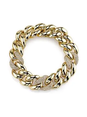Shay 18kt Yellow Diamond Jumbo Link Bracelet - Gold