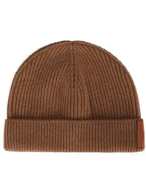 Dolce & Gabbana Fine-ribbed Beanie - Brown