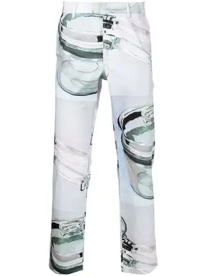 Rochambeau X Nick Farhi Pyrex-print Trousers