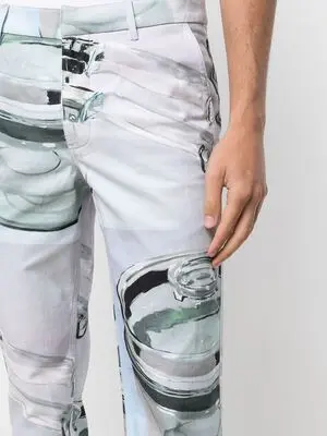 Rochambeau X Nick Farhi Pyrex-print Trousers