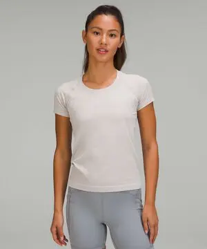 Lululemon Swiftly Tech Short-Sleeve Shirt 2.0 Chrome/white