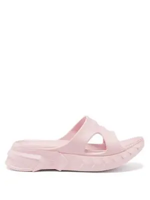 Givenchy Givenchy - Marshmallow Cutout Slides - Womens - Light Pink - Light Pink