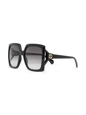 Gucci Oversized Square-frame Sunglasses - Black