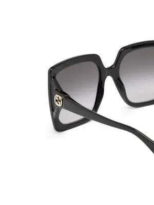 Gucci Oversized Square-frame Sunglasses - Black