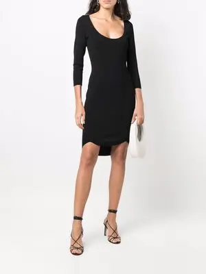 Dsquared2 Three Quarter-sleeved Fitted Dress
