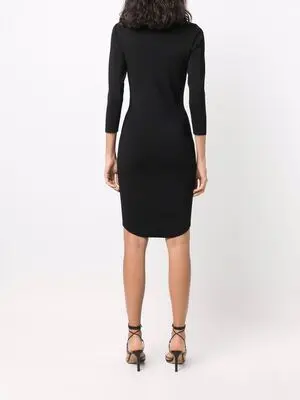 Dsquared2 Three Quarter-sleeved Fitted Dress