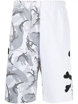 AAPE BY *A BATHING APE Moonface Camouflage-print Shorts
